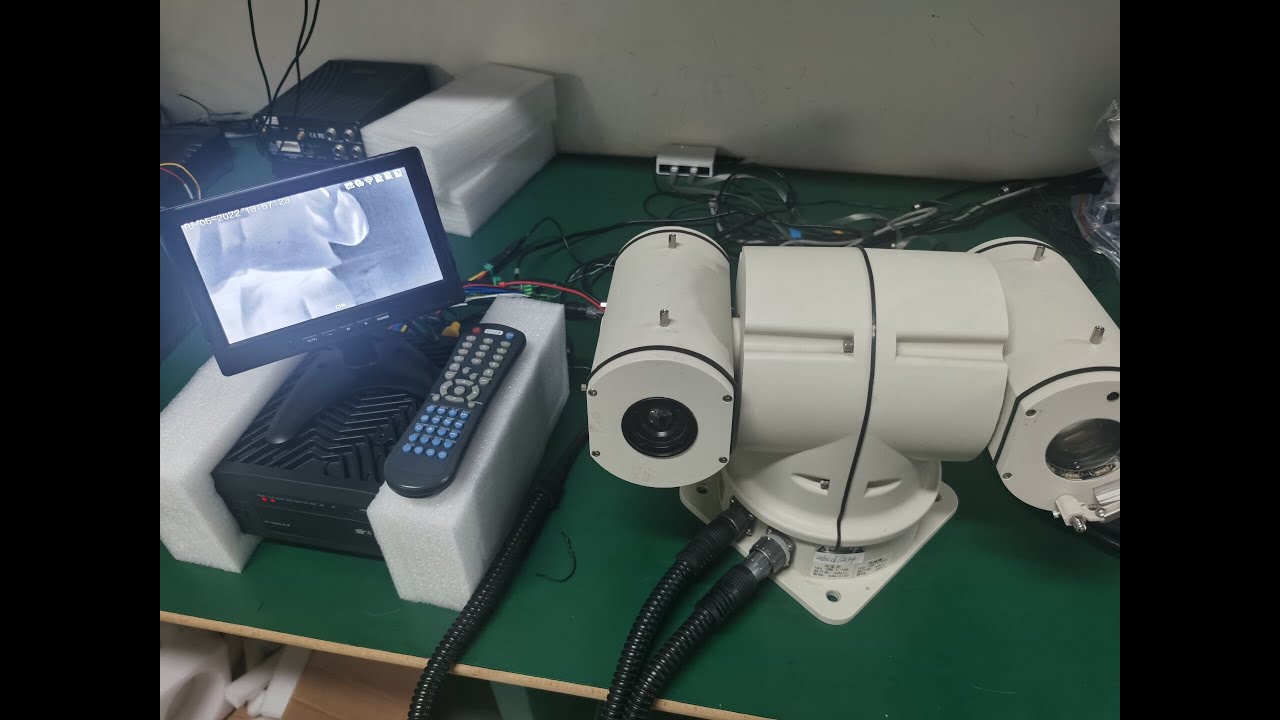 Thermal PTZ camera remote live view and control with 4G Mobile DVR # ...