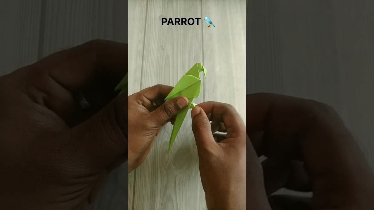 ORIGAMI PARROT EASY PAPER TUTORIAL PAPER CRAFT|HOW TO MAKE PARROT ...