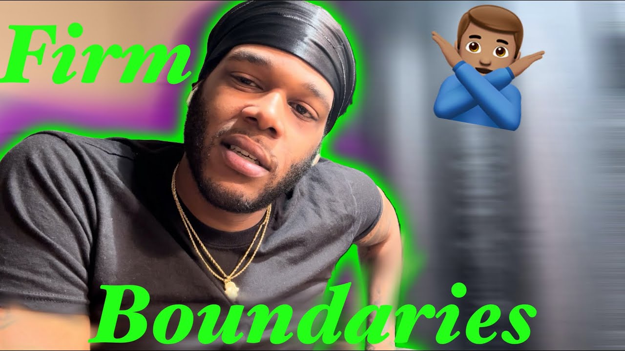 We have to learn to set firm boundaries family if we really want to ...