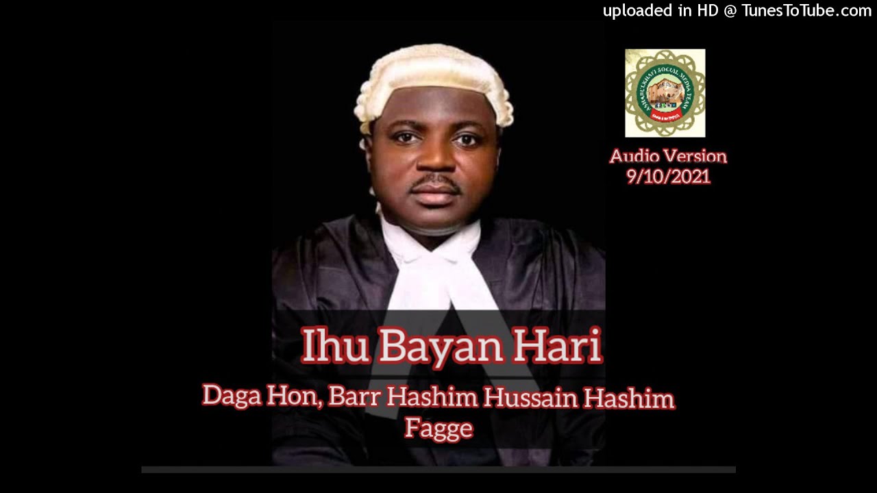 IHU BAYAN HARI [BR.HASHIM HUSSAIN HASHIM] BY NAJJARULLAHI 08037683631 ...
