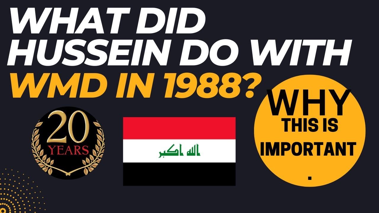 Iraq News What Did Saddam Do With WMDs from 1988? - YouTube
