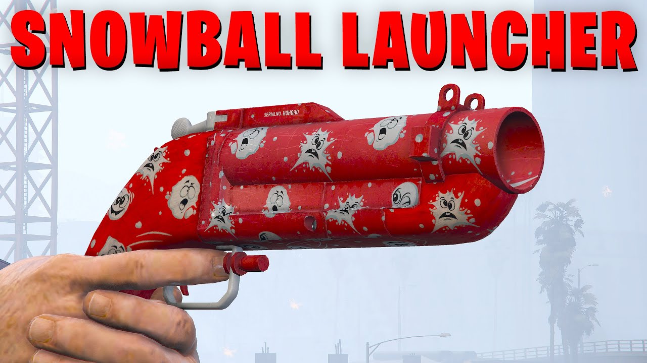 GTA Online - The Snowball Launcher (Available Limited Time) - YouTube
