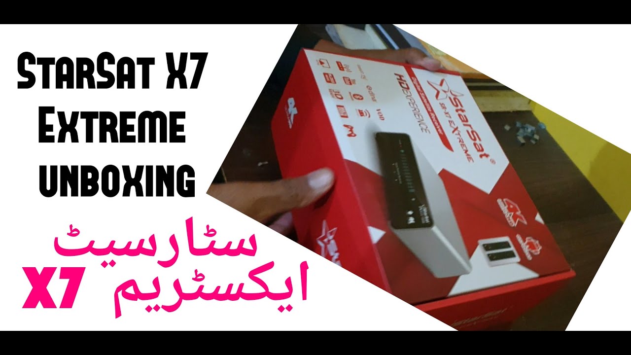 StarSat SR X7 Extreme Satellite 4K Receiver unboxing review - YouTube