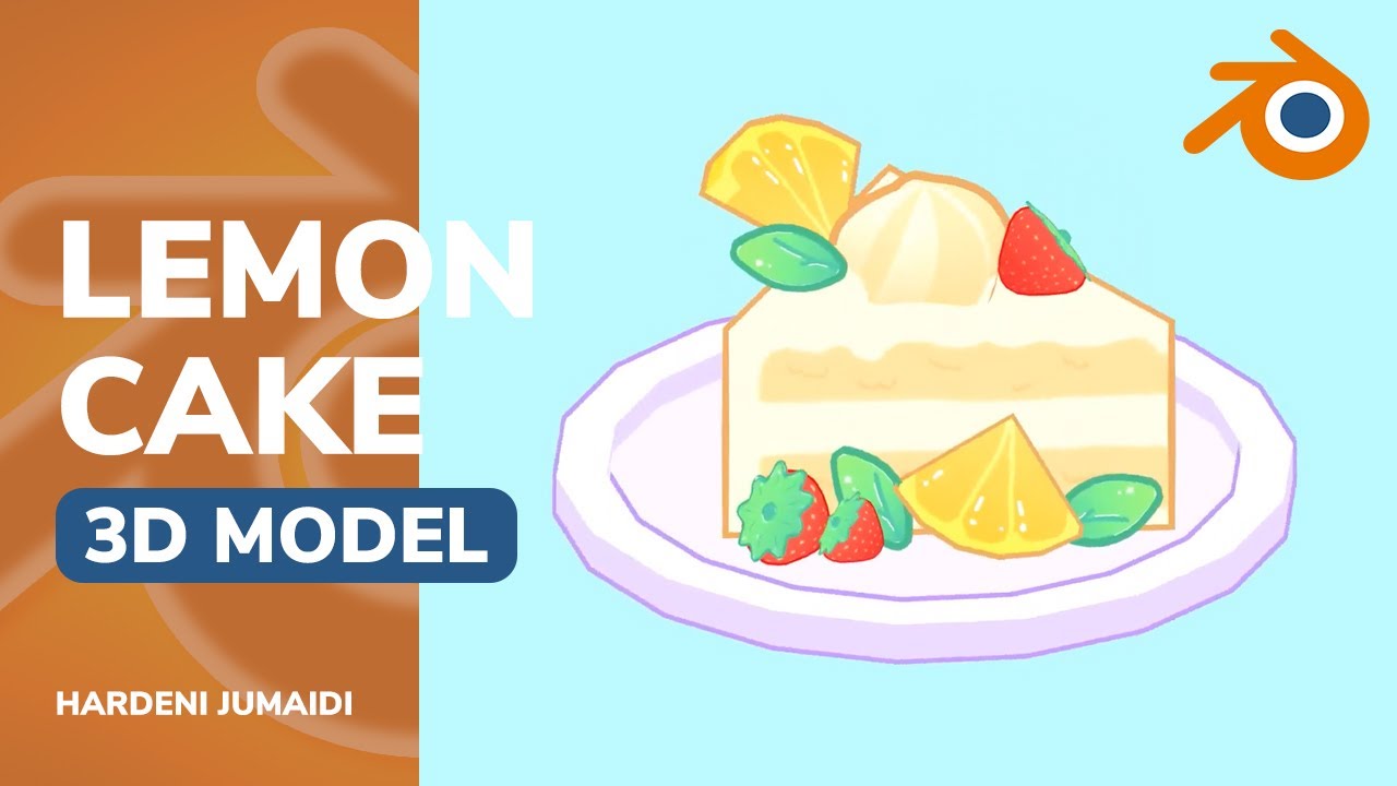 Lemon Cake - 3D Modelling Animation Loop - YouTube