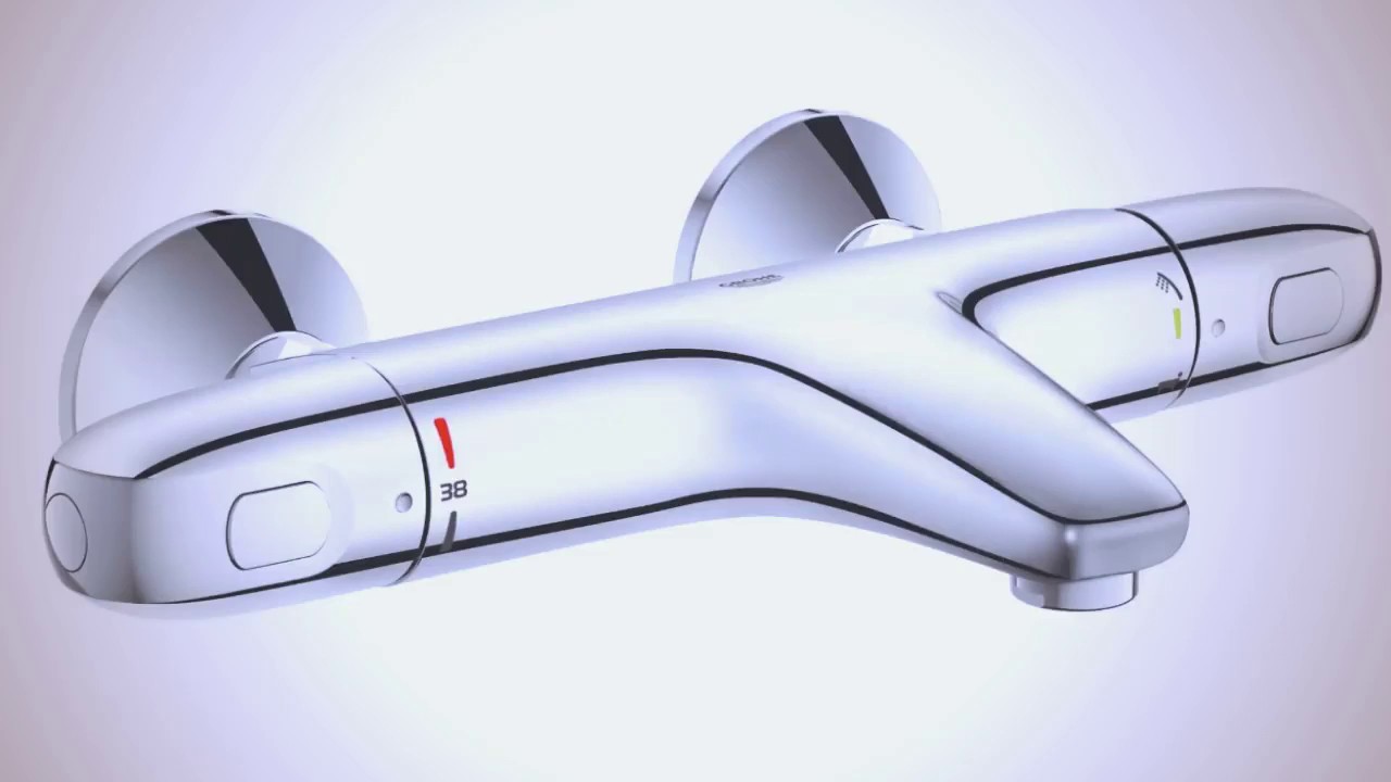 Термостат для ванны Grohe Grohtherm 1000 (34155003) - YouTube