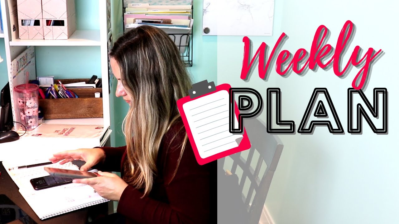 HOW TO PLAN YOUR WEEK: WORKING MOM | WEEKLY PLANNING - YouTube