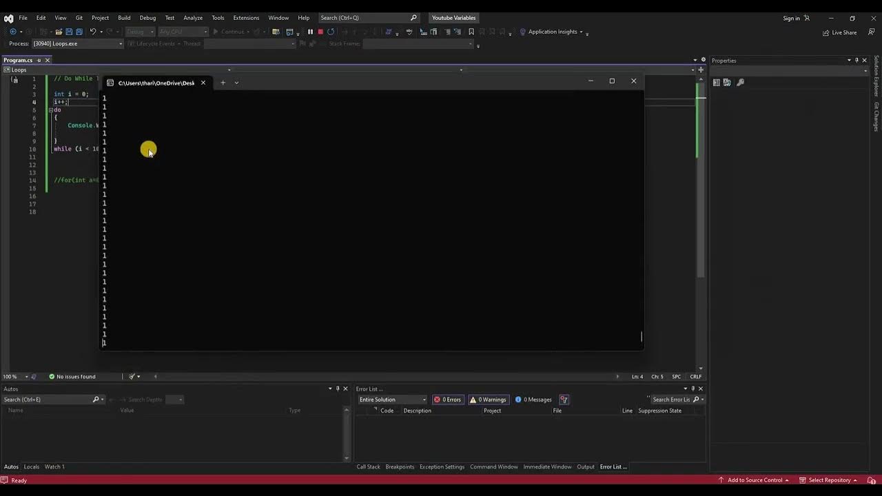 C# Tutorials for Beginners | Part 06 | Loops - While loop - YouTube