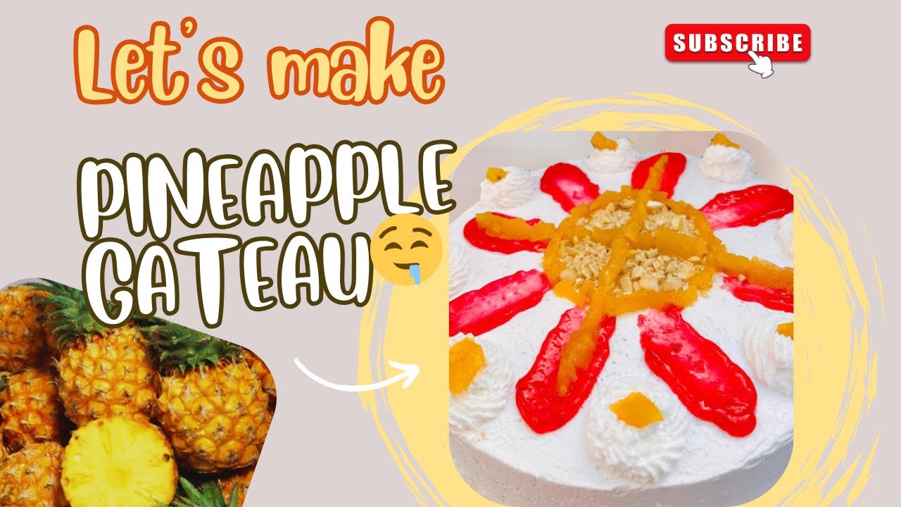 How to Make Pineapple Gateau at Home | Easy & Delicious Pineapple Cake Recipe 🍍🎂 - YouTube