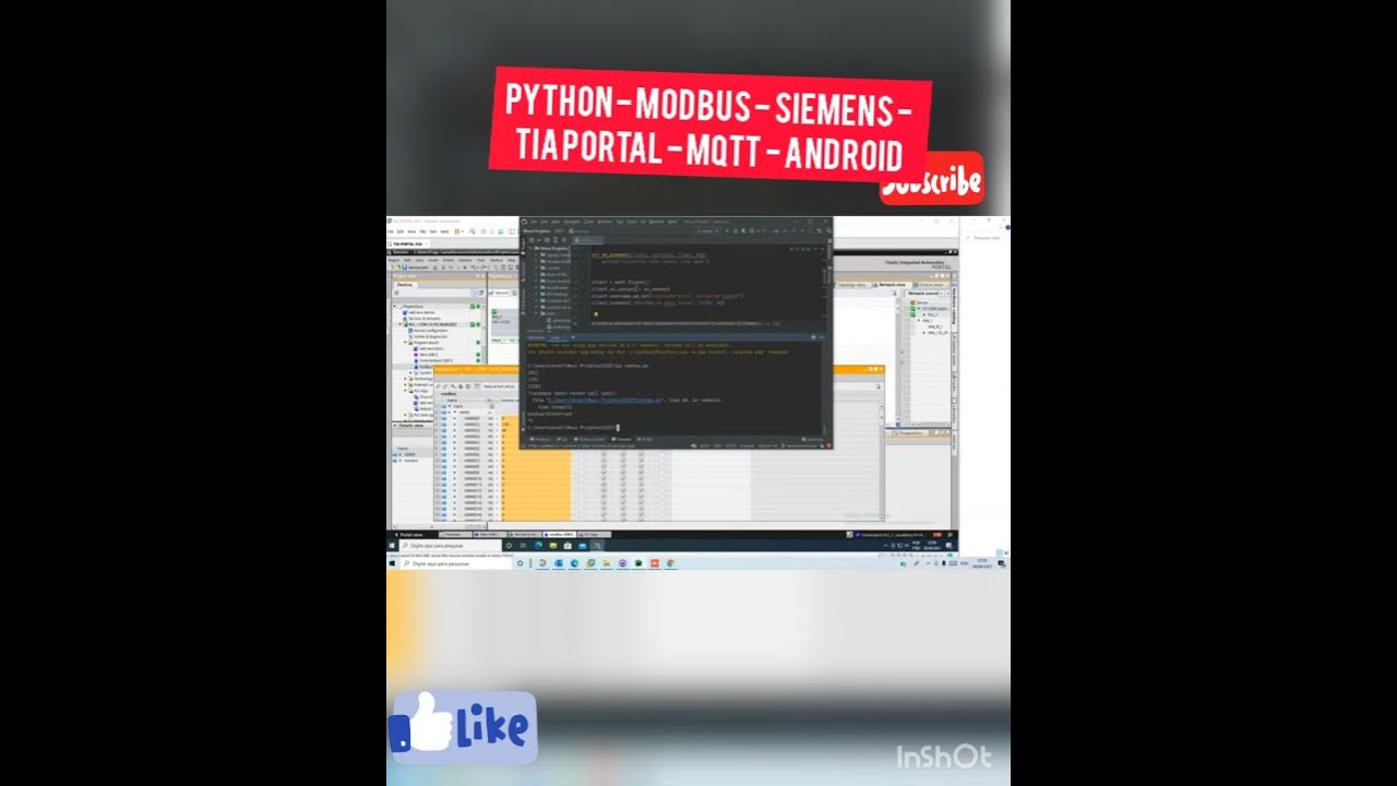 Python Modbus TCP MQTT Modbus Siemens Tia Portal (1) - YouTube