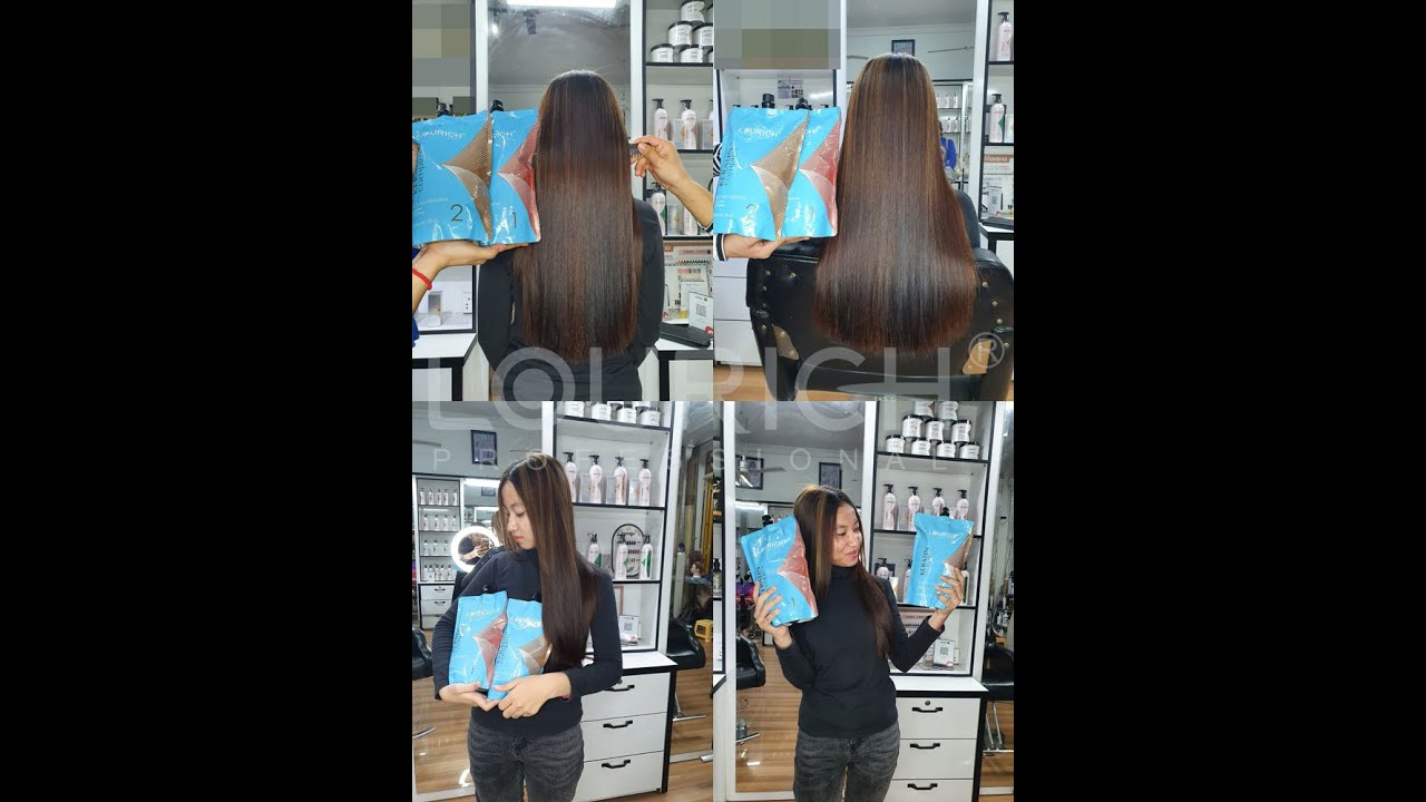 How to use LOURICH hair rebonding cream permanent straighten/ rebond ...