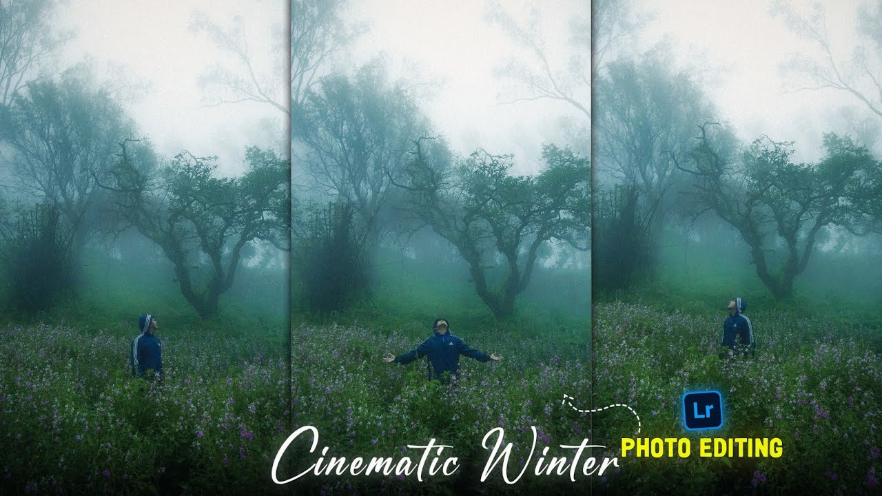 Instagram Cinematic Winter Social Photo Editing Tutorial - YouTube