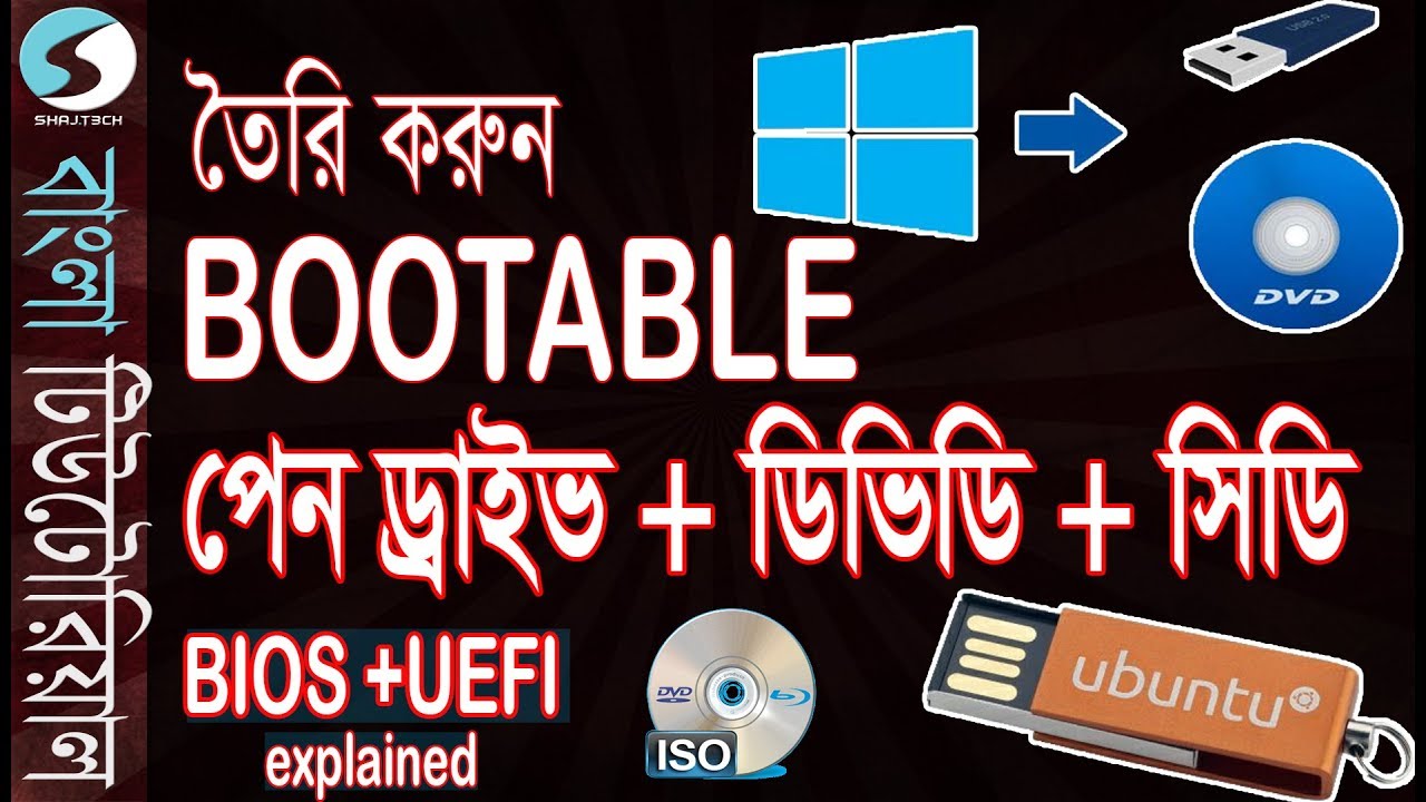 Create Bootable Pendrive + DVD + CD from ISO - Windows/Linux - 2019 ...
