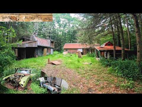 Apocalyptic Compound Hidden In The Woods + Burnt Down House! (Cars ...