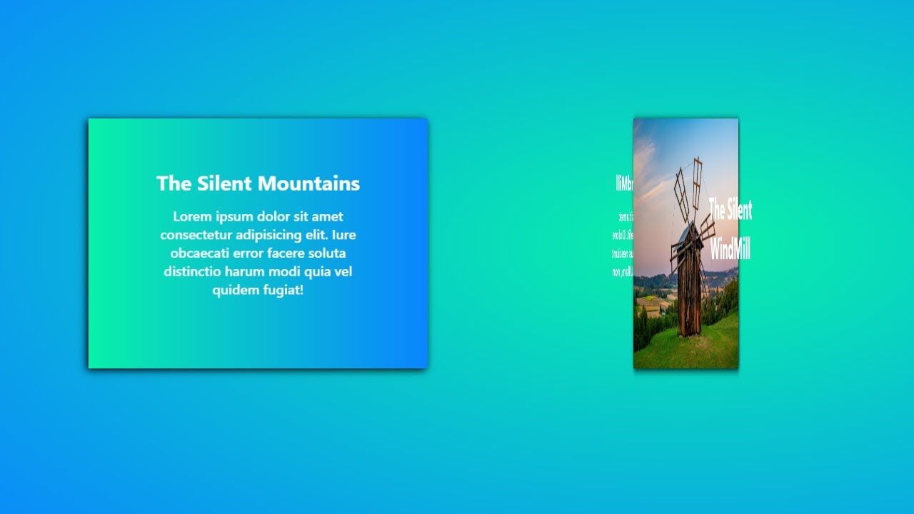 Css 3d Flip Card Effects Using Css And Html Htmlandcss Codeera Youtube 5945