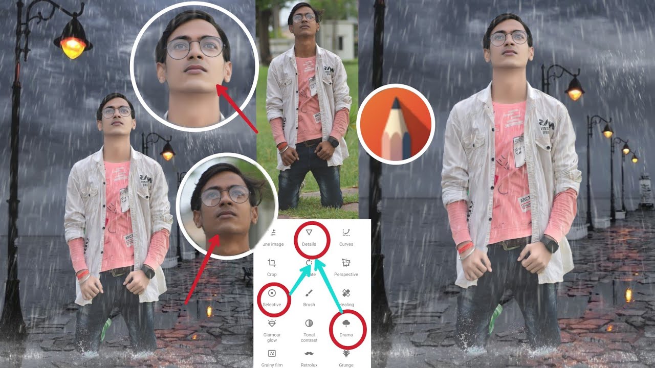 barish photo editing #shorts video//picsart photo editing #trending # ...