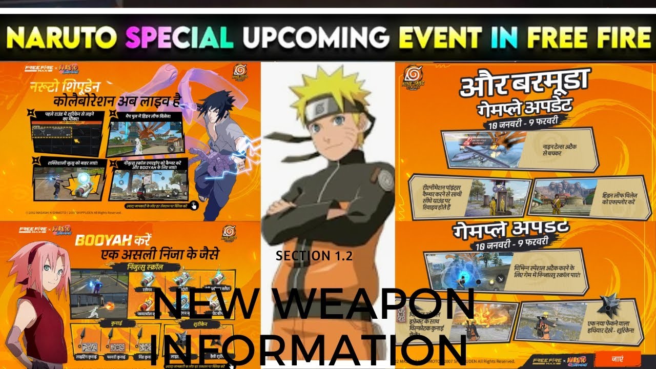 Free Fire X Naruto Event In Free Fire Free Fire🎯 New Event | Ff New ...
