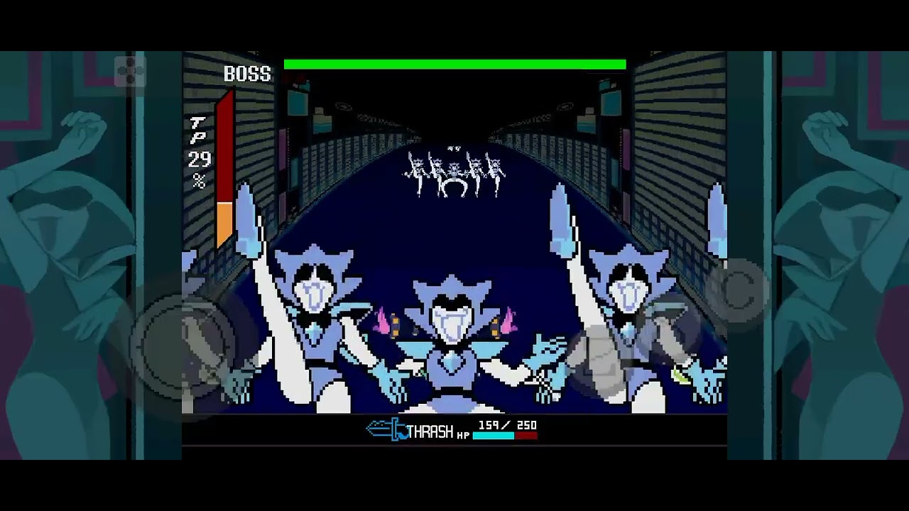 fighting Giga Queen(Deltarune chapter2) on mobile - YouTube