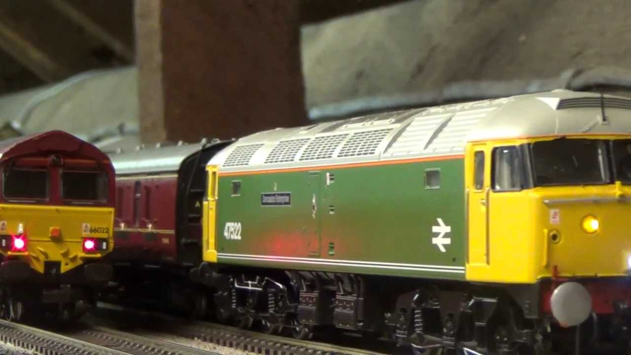 Bachmann DCC Sound class 47 & class 66 and a Hornby 9f - YouTube