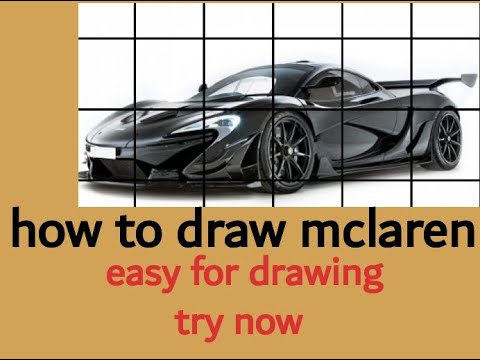 How to draw a W McLaren's supercar - YouTube