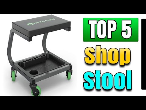 Best Shop Stool, Rolling Garage Stool Heavy Duty, Creeper With Tool Tray