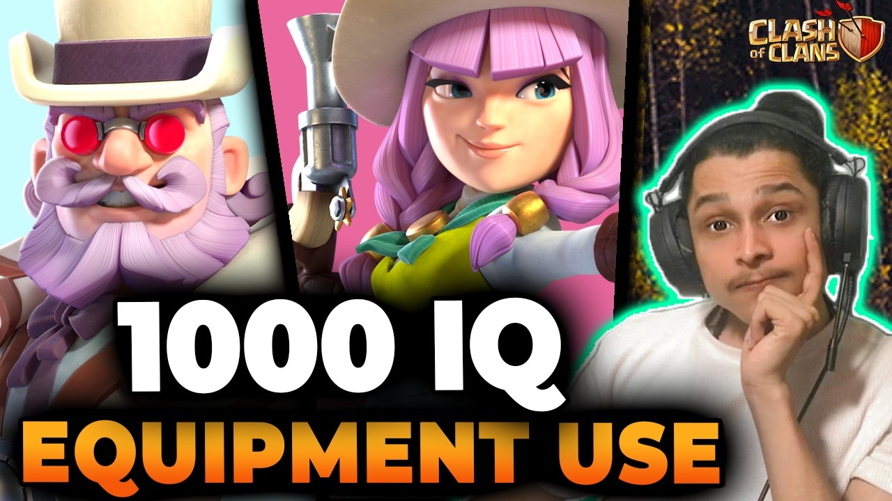 🧠1000 IQ Equipment Use | Attack Strategy | Clash of Clans Krsna Clan # ...