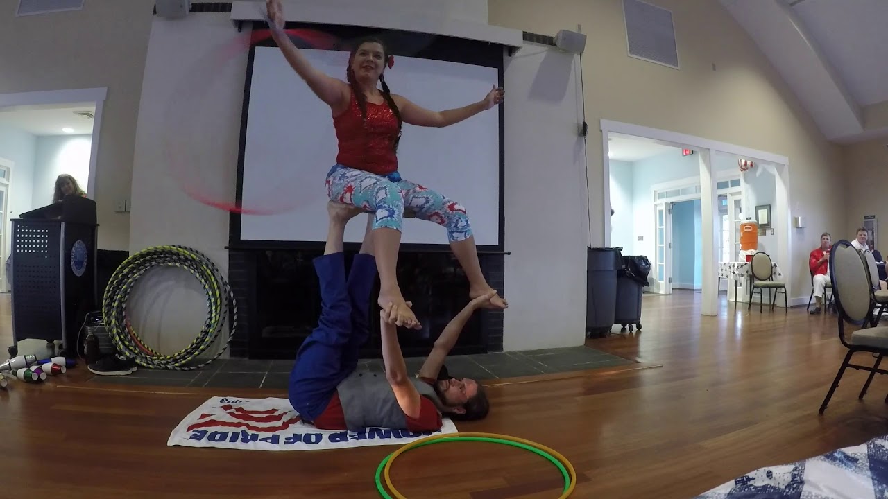 Acro Yoga + Hula hoops Performance Clip - YouTube
