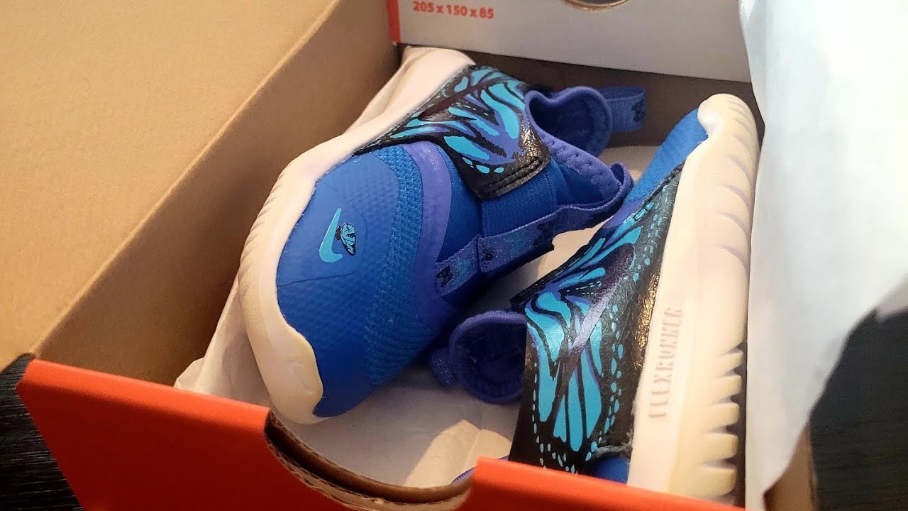 Nike flexrunner lil bugs shoes for toddler review - YouTube