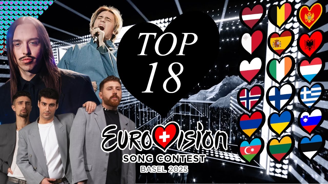 Eurovision 2025 Ranking | 18 Songs In | NEW:🇦🇿 - YouTube