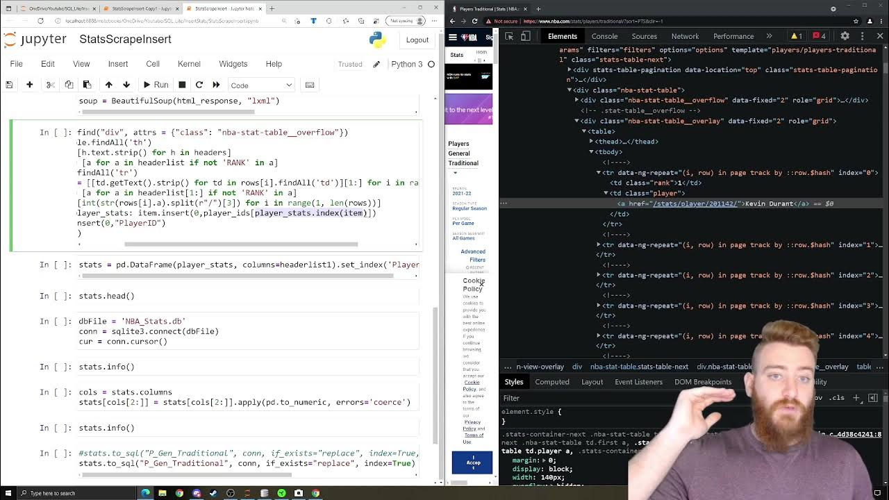 Python for DFS | Creating Database Tables from Pandas Dataframes - YouTube