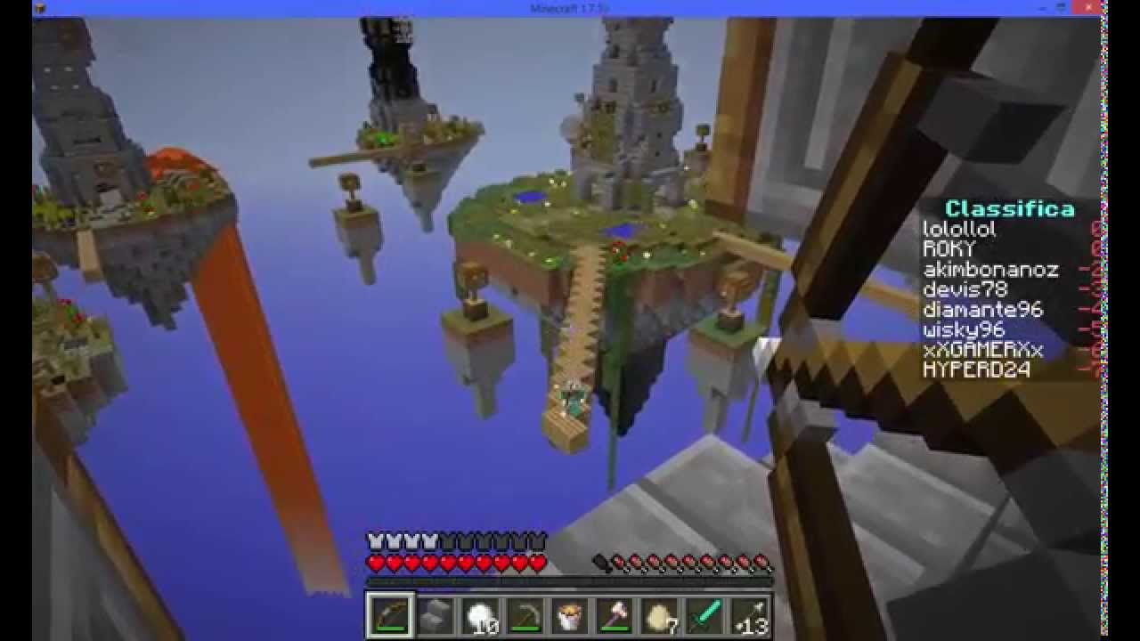 Minecraft sky wars server mineone - YouTube