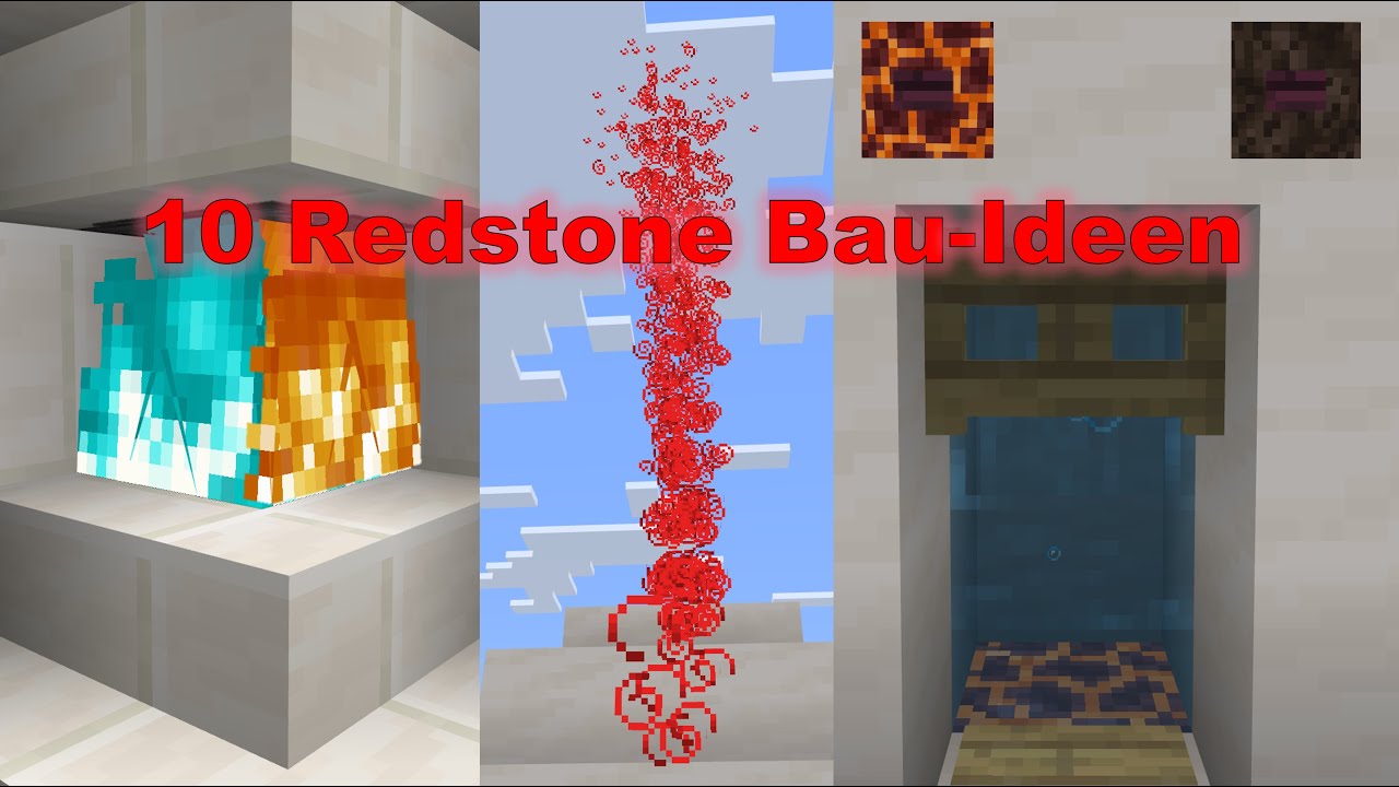 10 einfache Redstone Bauideen in Minecraft - YouTube