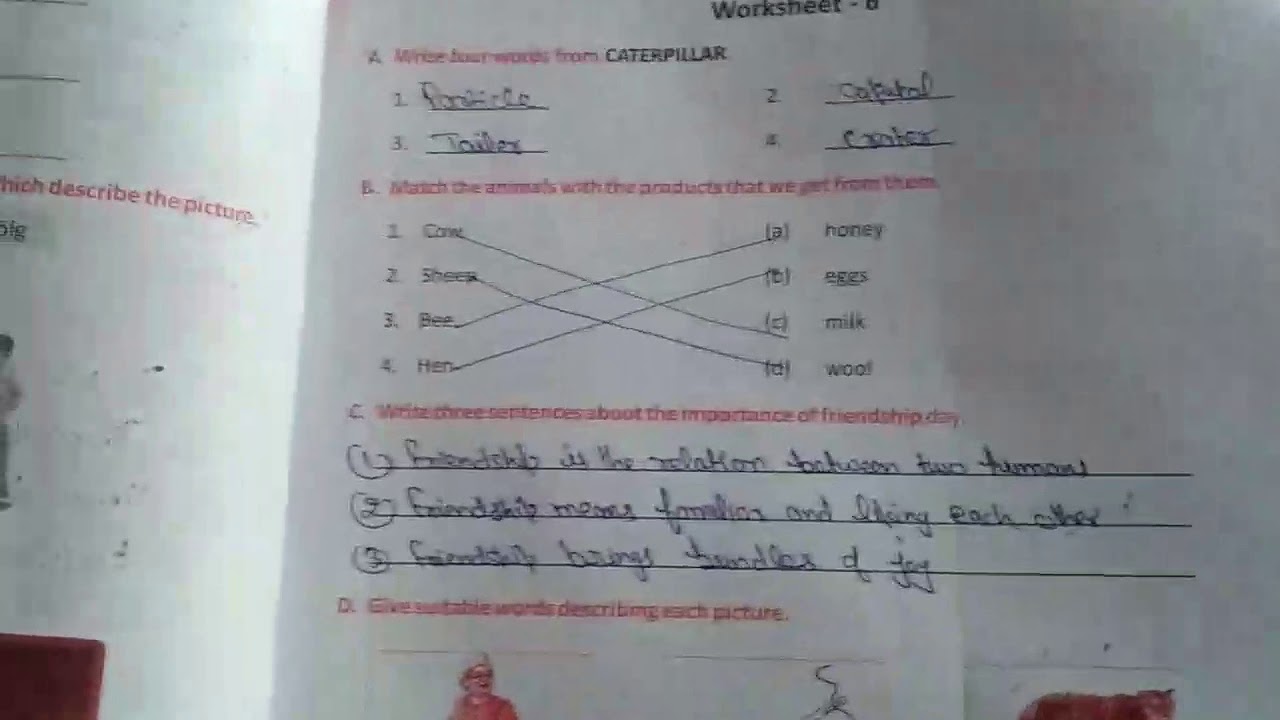 Class 3rd holiday homework solution part 2 - YouTube