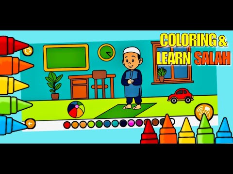 Mewarnai & Belajar Solat Anak / Coloring Book & Learning Salah (sneak ...