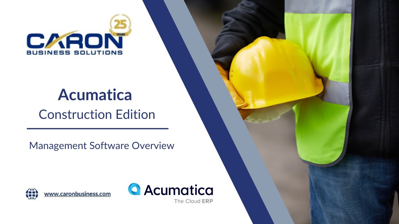Acumatica Construction Management Software - Overview - YouTube
