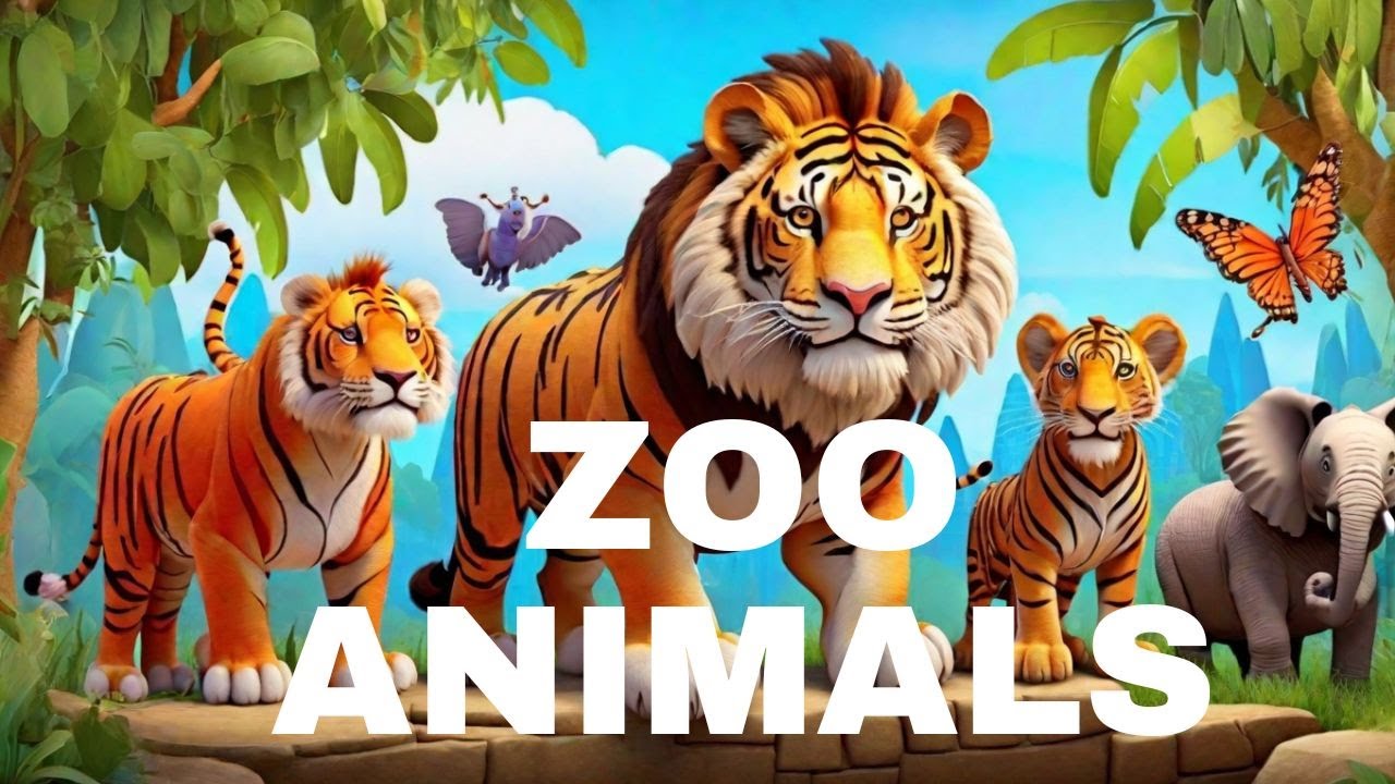 🦁 Fun Zoo Animals Adventure for Kids Learn About Lions, Elephants, and ...