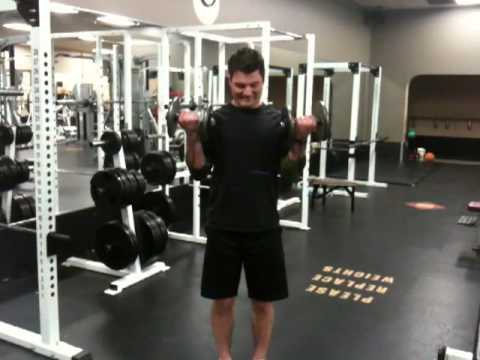 Dumbbell Standing Supine Curls - YouTube