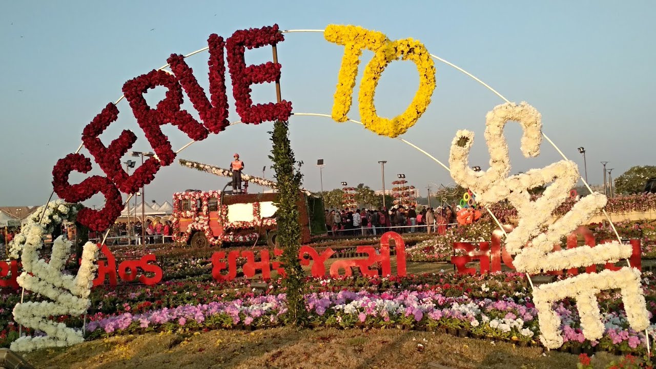 Flower Show 2019, Sabarmati Riverfront, Ahmedabad, Gujarat, India Part ...