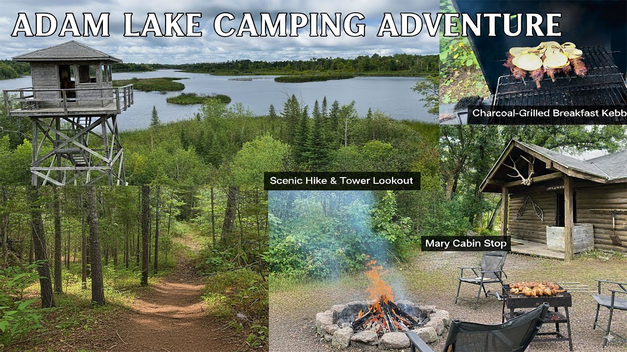 Scenic Adam Lake Camping Adventure | Tower Lookout, Hidden Cabins & BBQ ...