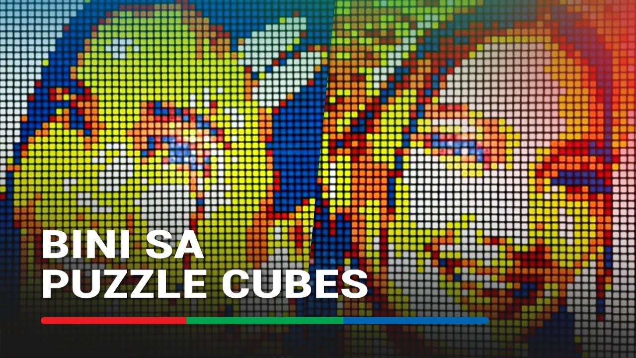BINI mosaic portraits na gawa sa puzzle cubes ibinida | ABS-CBN News ...