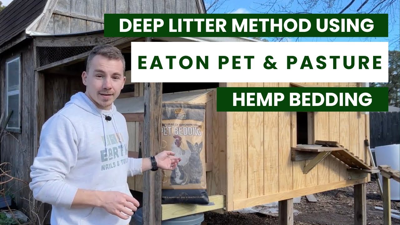 Deep Litter Method Using Eaton Pet & Pasture Hemp Bedding - YouTube