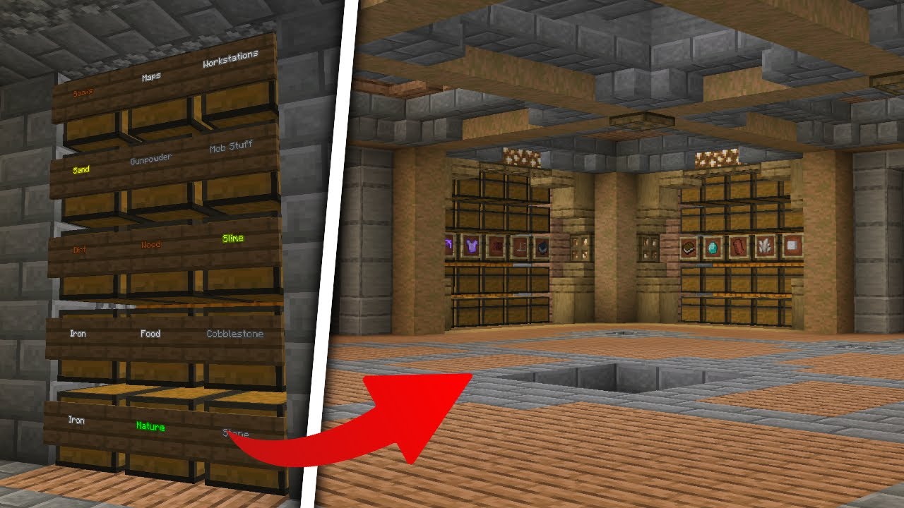 Upgrading My Storage in My 2 Year Old Minecraft World - YouTube