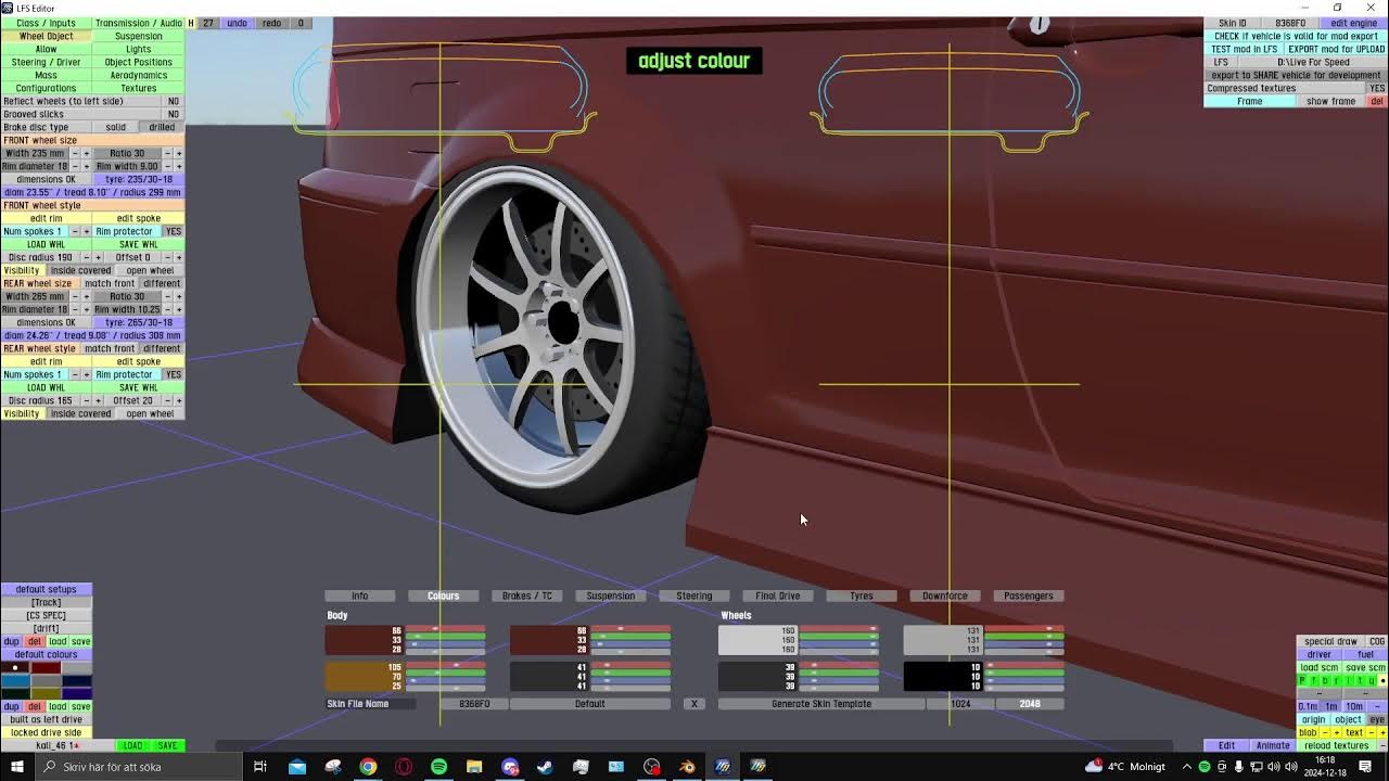 LFS Rim Modeling #1 | WORK EMOTION D9R - YouTube
