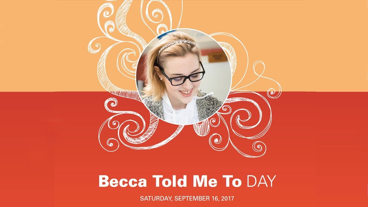 Rebecca Schofield day 2017 #beccatoldmeto - YouTube