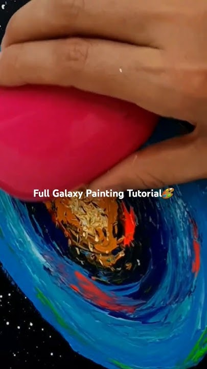 Satisfying Galaxy Painting in Just Seconds! 🎨🌠 #shorts - YouTube