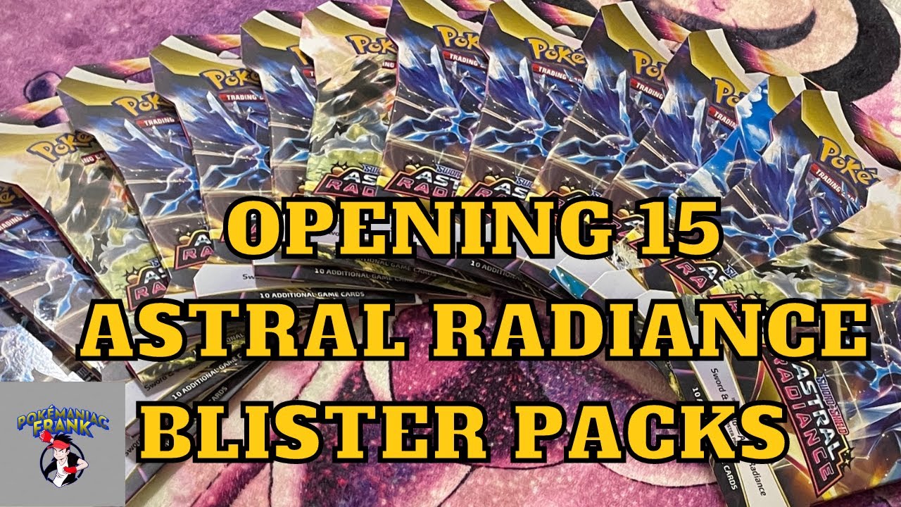 Opening 15 blister Packs of Astral Radiance!!! - YouTube