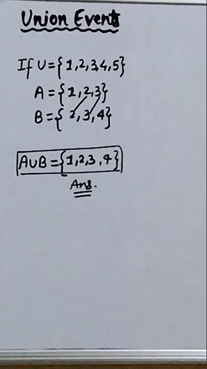 How to find union of sets - YouTube