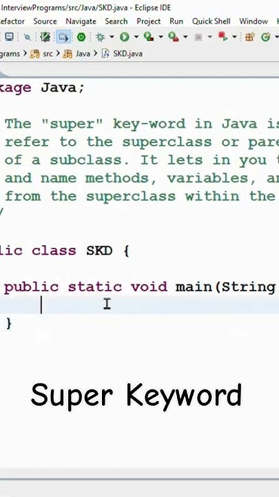 #Super Keyword #java #CodeJiffy - YouTube