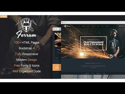 Ferrum - Welding And Metal Works HTML Template | Themeforest Website Templates and Themes