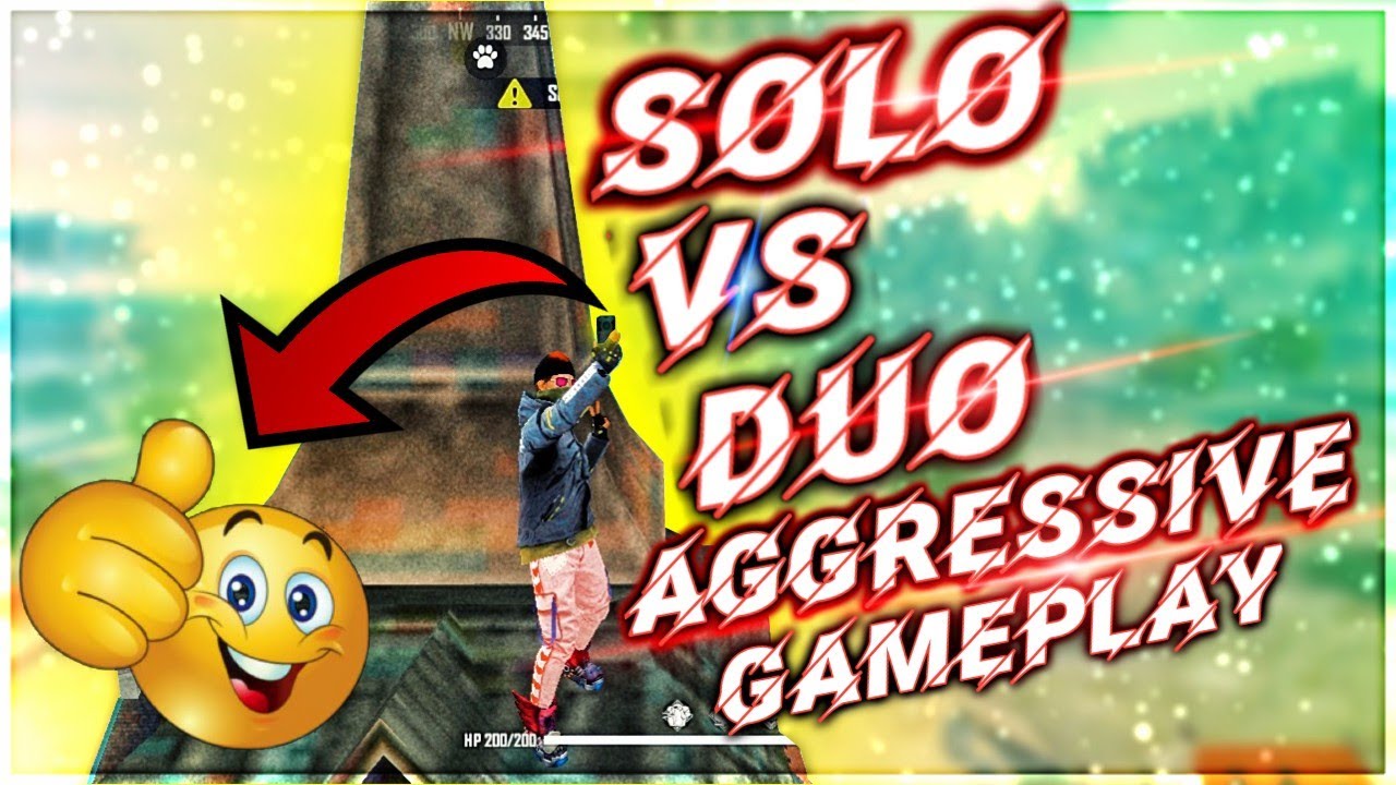 Free Fire Solo Vs Duo Gameplay | Solo Vs Duo Aggressive Gameplay ...