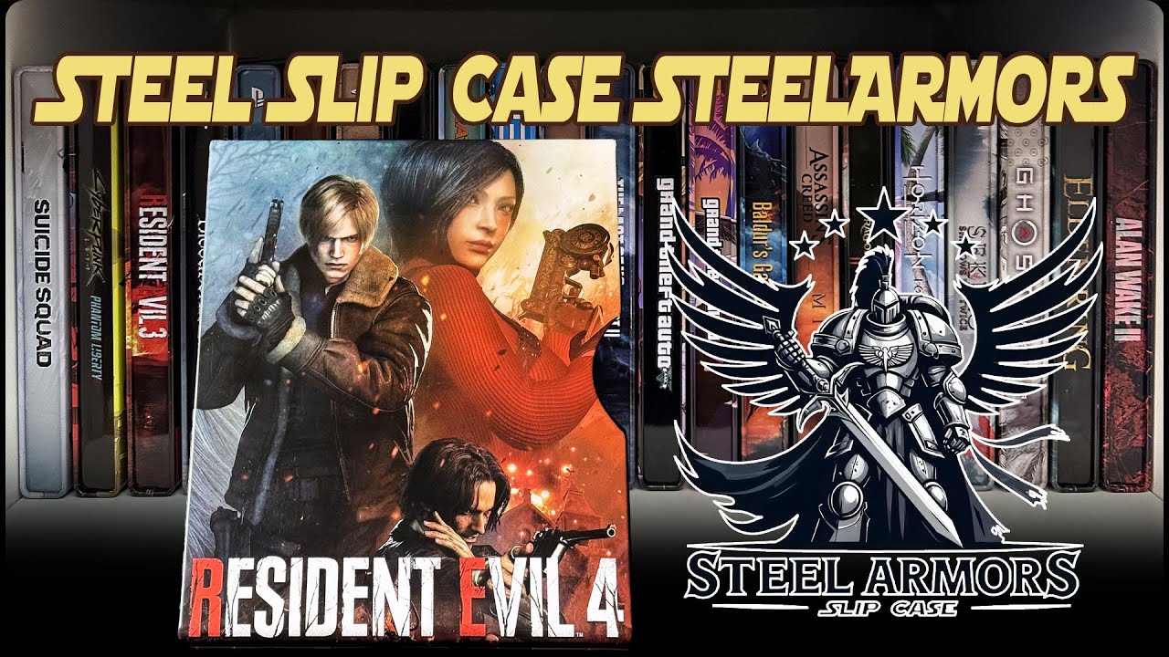 Resident Evil 4 Remake Slip Complete Edition Case SteelArmors - YouTube